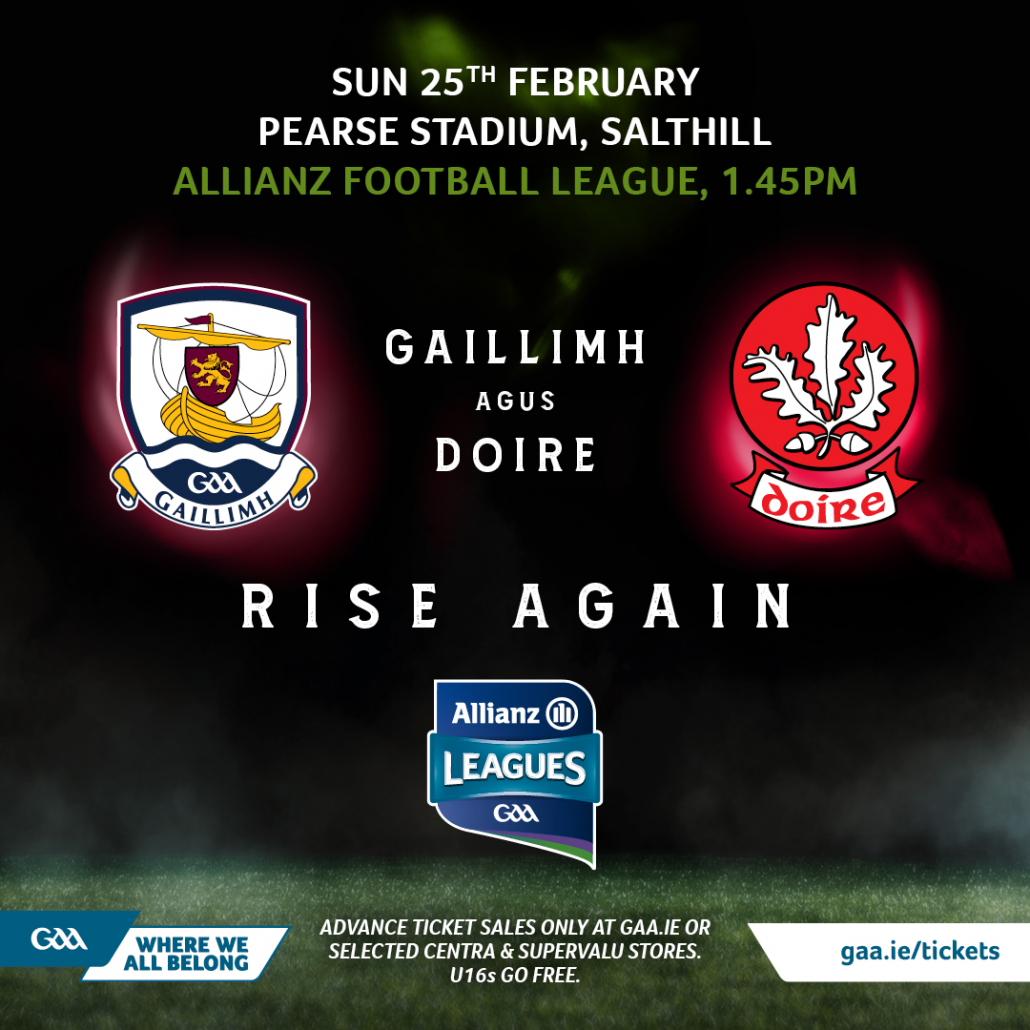 AFL R4: Team News Galway v Derry – Galway GAA